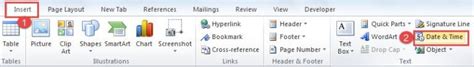 Methods To Insert Date Or Time Into Your Word Document