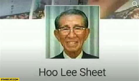 Hoo Lee Sheet Facebook Name