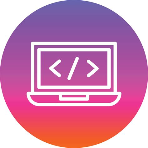 Laptop Code Vector Icon Design 14929631 Vector Art At Vecteezy