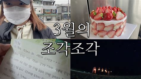 2020년 3월의 조각조각 브이로그 Vlog Youtube