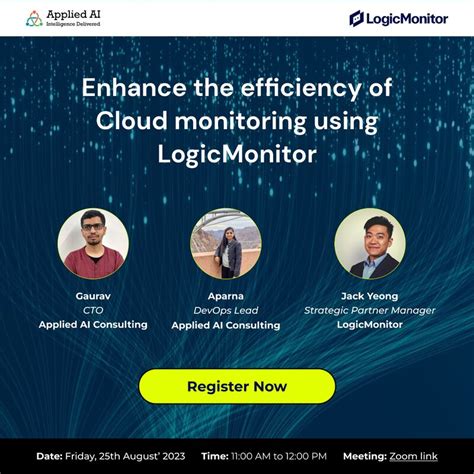 applied ai consulting aaic on linkedin logicmonitor webinar cloudmonitoring