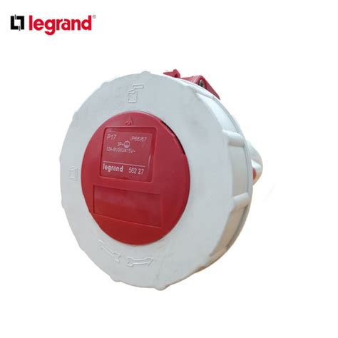 Promo Legrand Socket Mobile Mounting P17 32a 4pin Ip67 Merah 56227