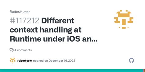 Different Context Handling At Runtime Under Ios And Android · Issue
