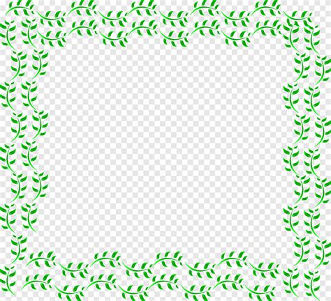 프레임 나뭇잎 자연 테두리 공장 인쇄 패턴 Png Pngegg