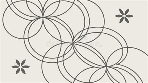 Interlocking Circles Abstract Geometric Pattern And Modern Art Vector Design Generative Ai