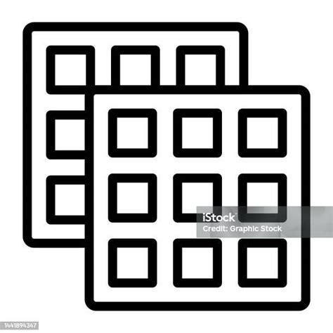 와플 벡터 선 아이콘입니다 간단한 크리에이 티브 벡터 선 아이콘 0명에 대한 스톡 벡터 아트 및 기타 이미지 0명 가득 찬 달콤한 음식 Istock