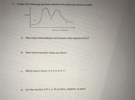 Solved 5 Answer The Following Questions Based On The