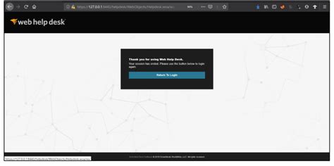 Solarwinds Web Help Desk India Cross Site Scripting Vulnerability