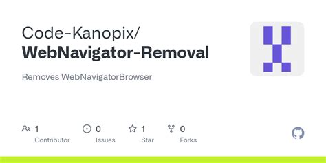 GitHub Code Kanopix WebNavigator Removal Removes WebNavigatorBrowser
