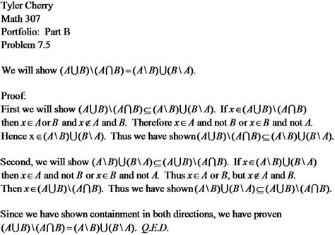 thoughts of a future math teacher beginning proof of containment of sets