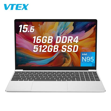 Ноутбук 15.6 дюймов Intel N5095 16GB ОЗУ 512GB Бизнес Офис Виндоус 11 ...