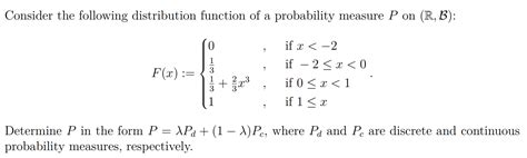 Solved Consider The Following Distribution Function Of A Chegg
