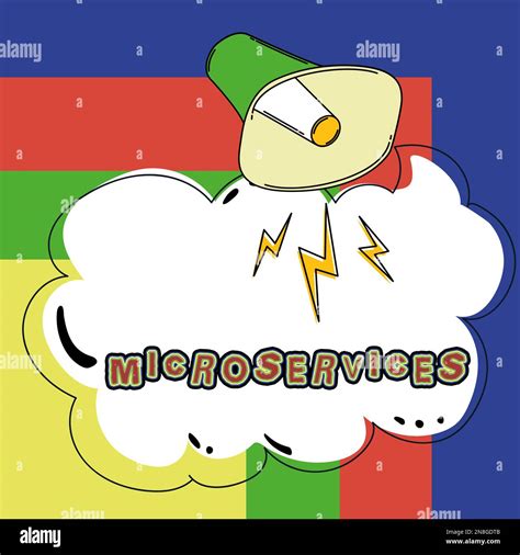 Handwriting Text Microservices Internet Concept Software Development Technique Building Single