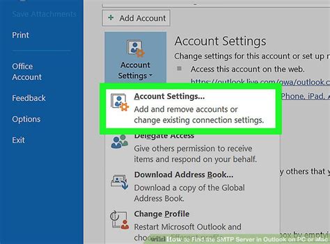 How To Find The SMTP Server In Outlook On PC Or Mac Steps