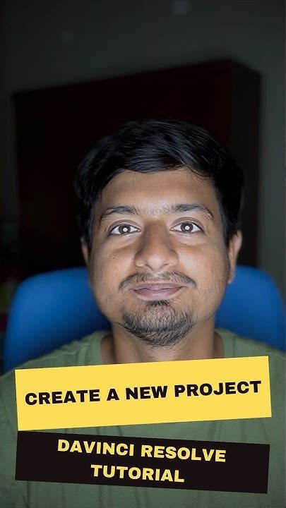 how to create a new project in davinci resolve tutorial 1