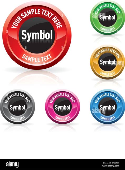 Color Set Of Beautiful Web Buttons Vector Illustration Stock Vector Image Art Alamy