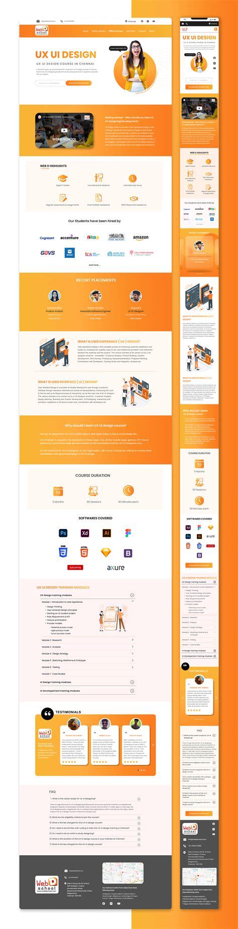 Responsive Web Design UI Case Study Behance