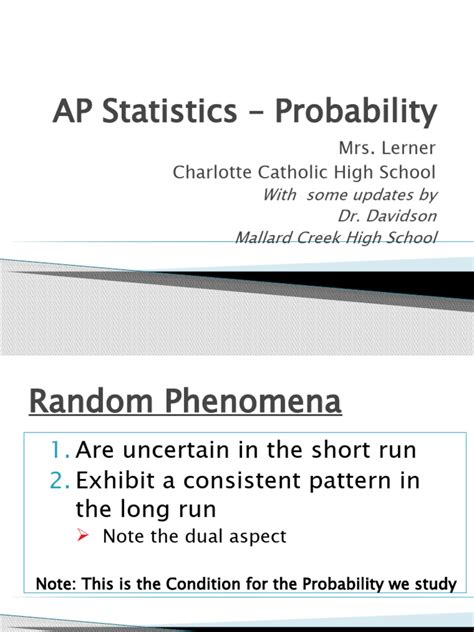 Ap Statistics Probability Updated Pdf Probability Distribution