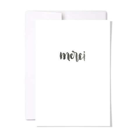 Merci Card Paperscript