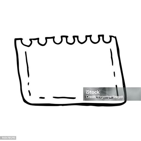 빈 기념일 로고 체크리스트 빈 글머리 기호 저널 시트 할 일 목록 메모 페이지 낙서 스타일의 종이 빈 시트 스케치 스티커 메모에 대 한 벡터 그림입니다 0명에 대한 스톡