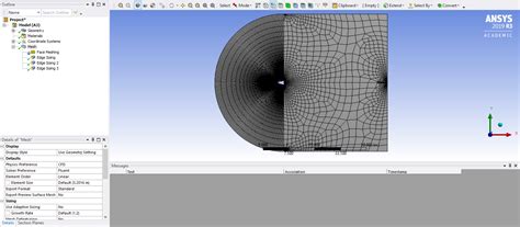 Why Is The Face Meshing Behind The 2d Wedge Failing R Ansys