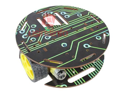 Comprar Carrinho Arduino Redondo Carro Robô Kit Chassi Style Usinainfo