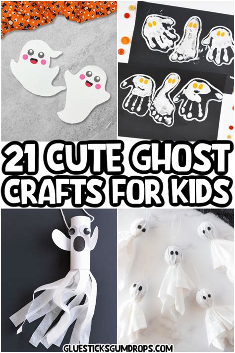 21 Ghost Crafts To Make Halloween Extra Spooky Glue Sticks And Gumdrops