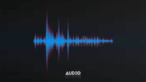 Vector Audio Wavefrom Abstract Music Waves Oscillation Futuristic Sound Wave Visualization