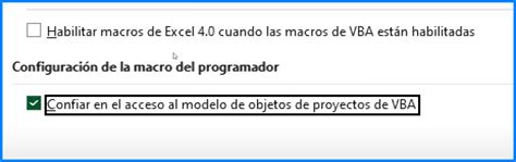 Configuración De Seguridad De Macros En Excel