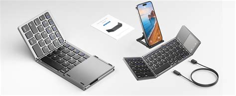 Buy Foldable Bluetooth Keyboard With Touchpad Portable Wireless Keyboard With