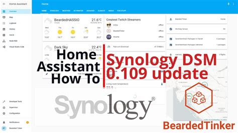 Home Assistant How To Updated Synology Dsm Integration Ha V 0109x