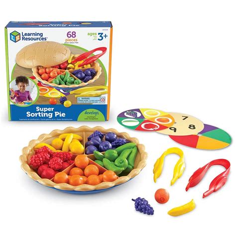 Learning Resources Super Sorting Pie Count And Sort Numeracy Toy