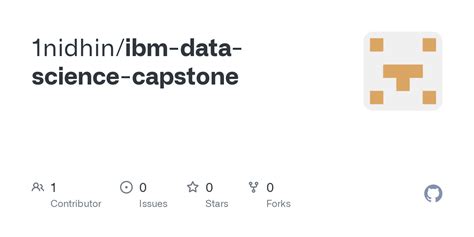 GitHub Nidhin Ibm Data Science Capstone