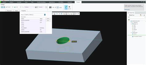 Solved Thread Hole Ptc Community