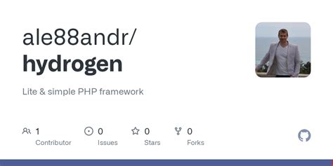 github ale88andr hydrogen lite and simple php framework