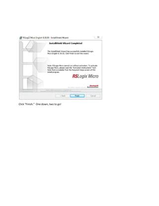 PLC Procedure Installing RX LOGIX For PLC Ladder Logic Simulation PDF