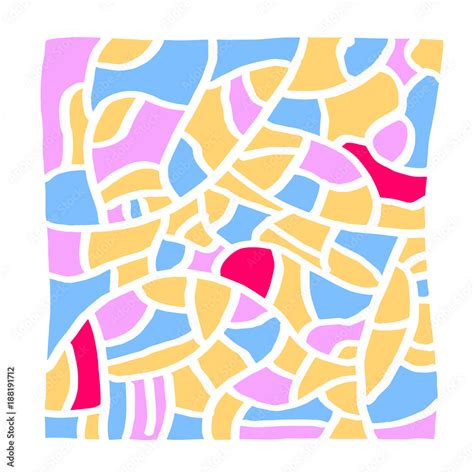 모자이크 손으로 그린 무늬 Stock Vector Adobe Stock