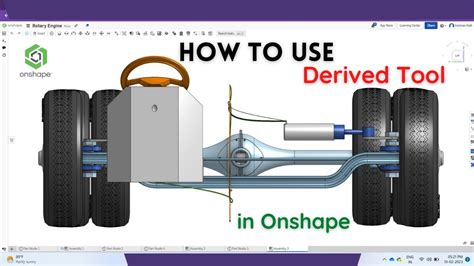 Onshape Tutorial How To Use Derived Tool Youtube