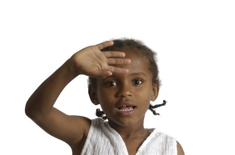 Retrato De Una Joven Africana Foto Premium