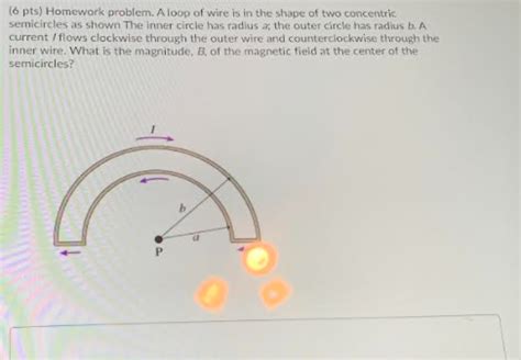 Solved Pts Homework Problem A Loop Of Wire Is In The Chegg