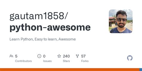 github gautam1858 python awesome learn python easy to learn awesome