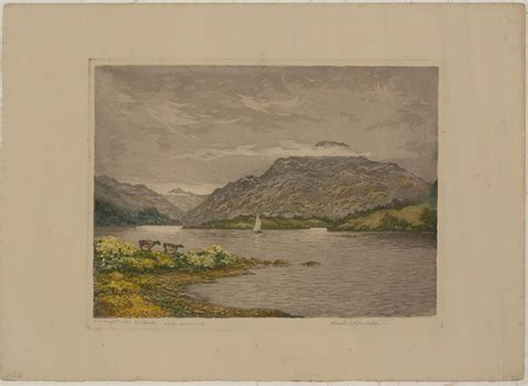 Claude Rowbotham 1864 1949 Signed Early 20th Century Aquatint Loch