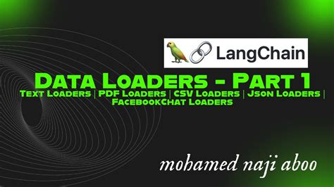 Langchain Tutorial Document Loaders Part 1 Text Pdf Csv