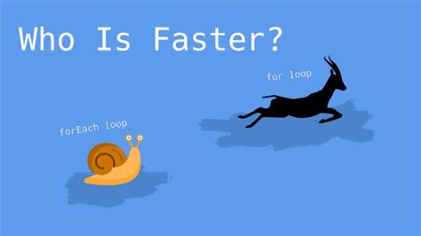 Who Is Faster Exploring Different Looping Methods