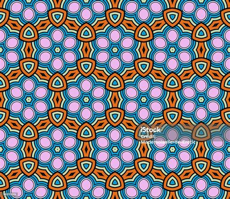 완벽 한 기하학적 선형 텍스처입니다 원래 기하학 퍼즐입니다 배경 막입니다 벡터 일러스트입니다 디자인 벽지 패션 인쇄에 대 한 0