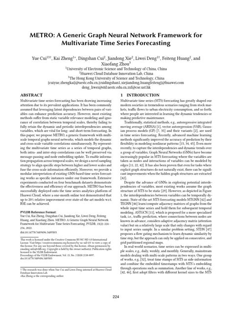 Metro A Generic Graph Neural Network Framework For Multivariate Time