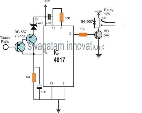 Simple Touch Sensor Switch Circuit