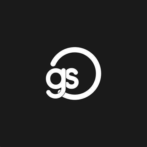 Initials Gs Logo Monogram With Simple Circles Lines 28266920 Vector Art