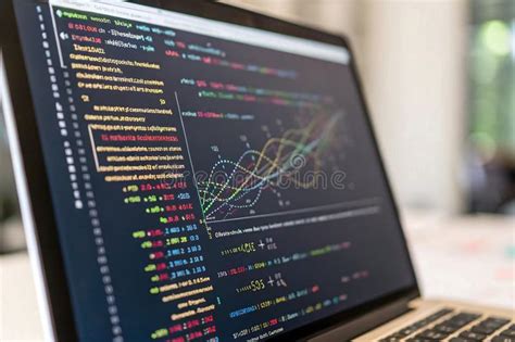 A Close Up Of Neural Network Algorithm On Screen Stock Illustration Illustration Of Text