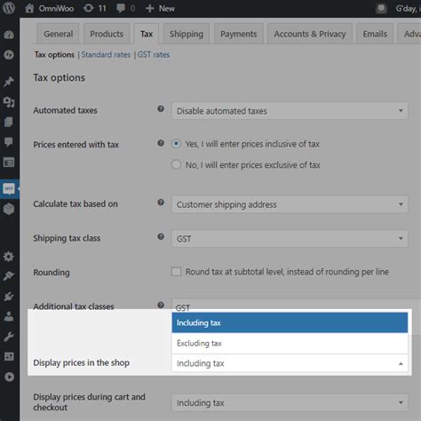 Woocommerce Tax Set Up For Omnivore Omnivore Support